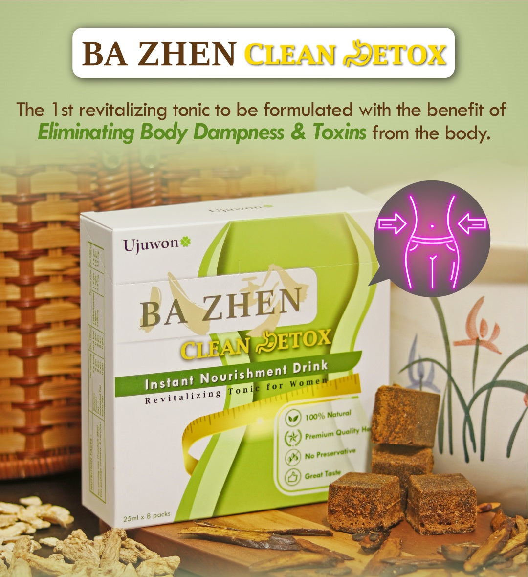 Ujuwon Ba Zhen Clean Detox Instant Nourishment Drink